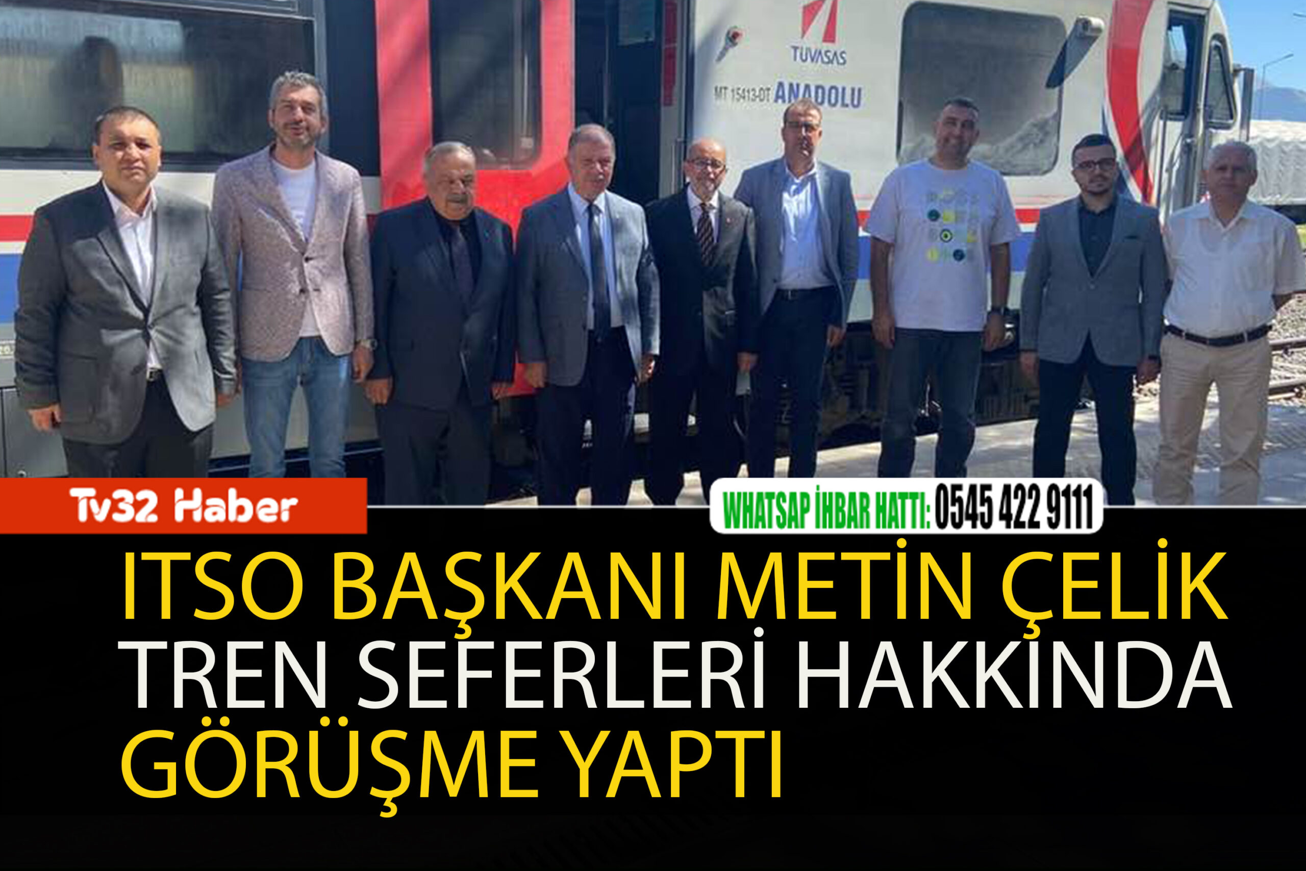 METİN ÇELİK TREN SEFERLERİ HAKKINDA GÖRÜŞME YAPTI - TV32 Isparta Haber Son Dakika 32